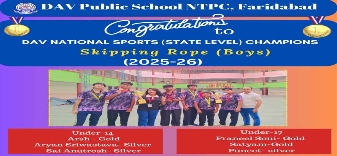 WELCOME TO DAV NTPC, FARIDABAD