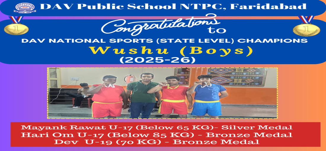 WELCOME TO DAV NTPC, FARIDABAD